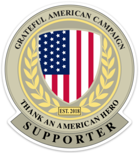 GAC Car Decal - Grateful American Campaign Car Decal